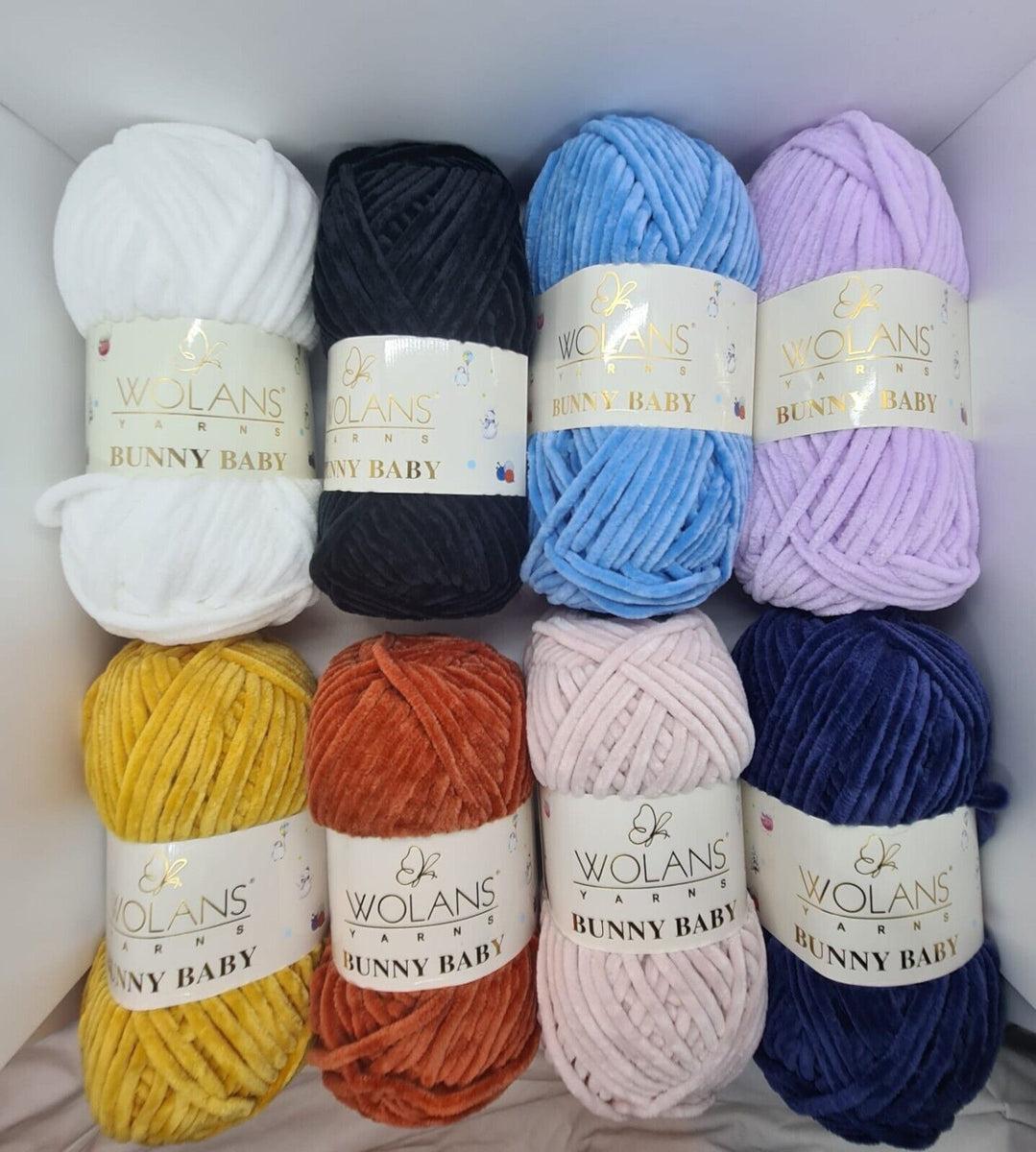 Wolans Bunny Baby Knitting and Crochet Yarn/ Wool 100g Balls 97 Colour ...